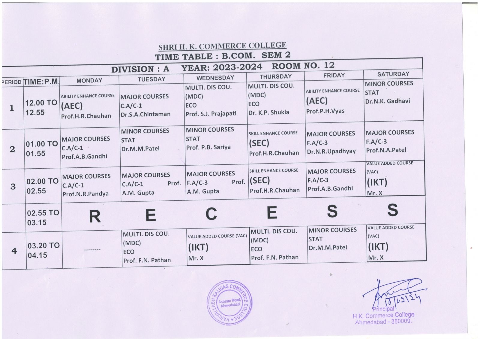 Shree HK Commerce College