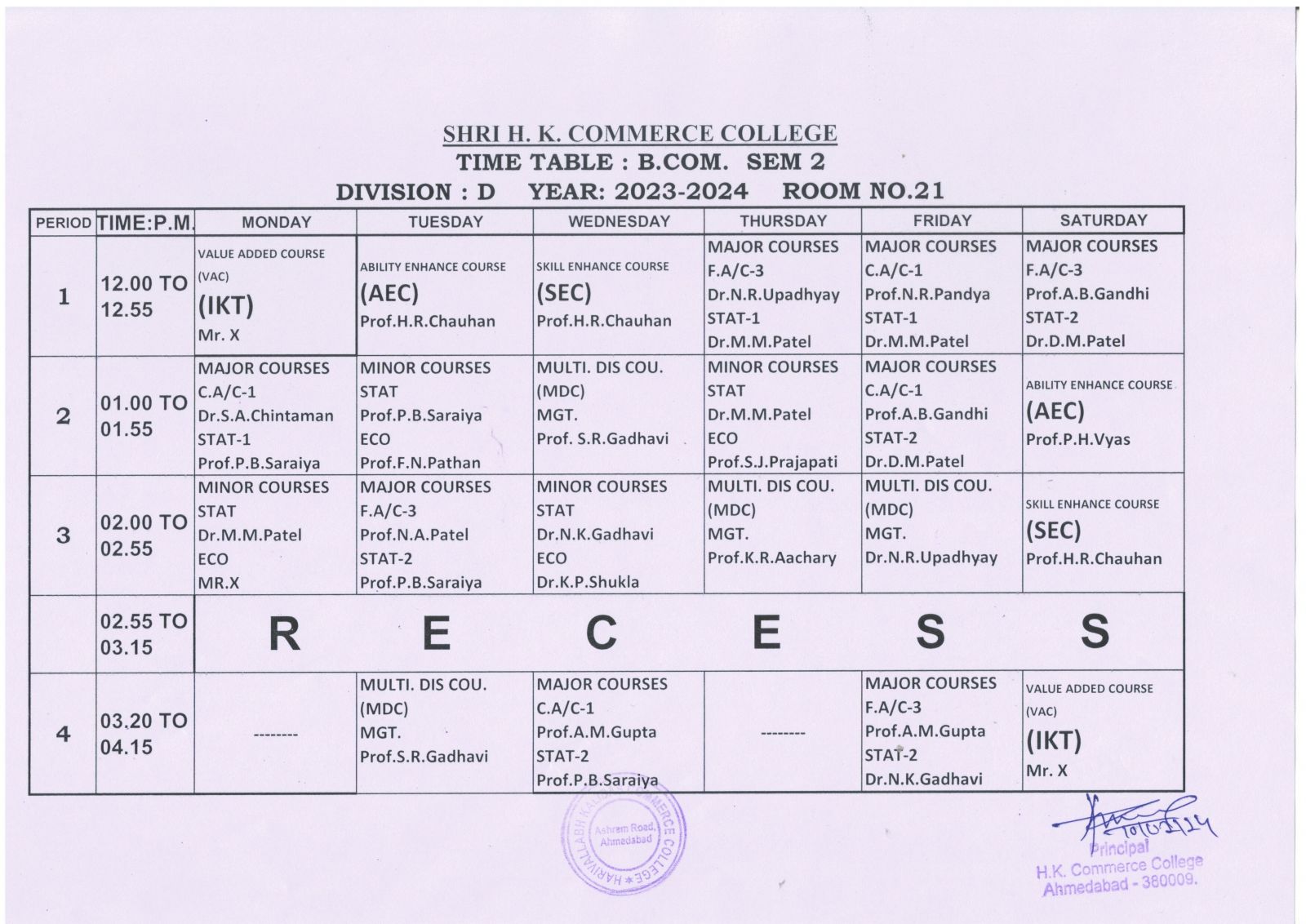 Shree HK Commerce College